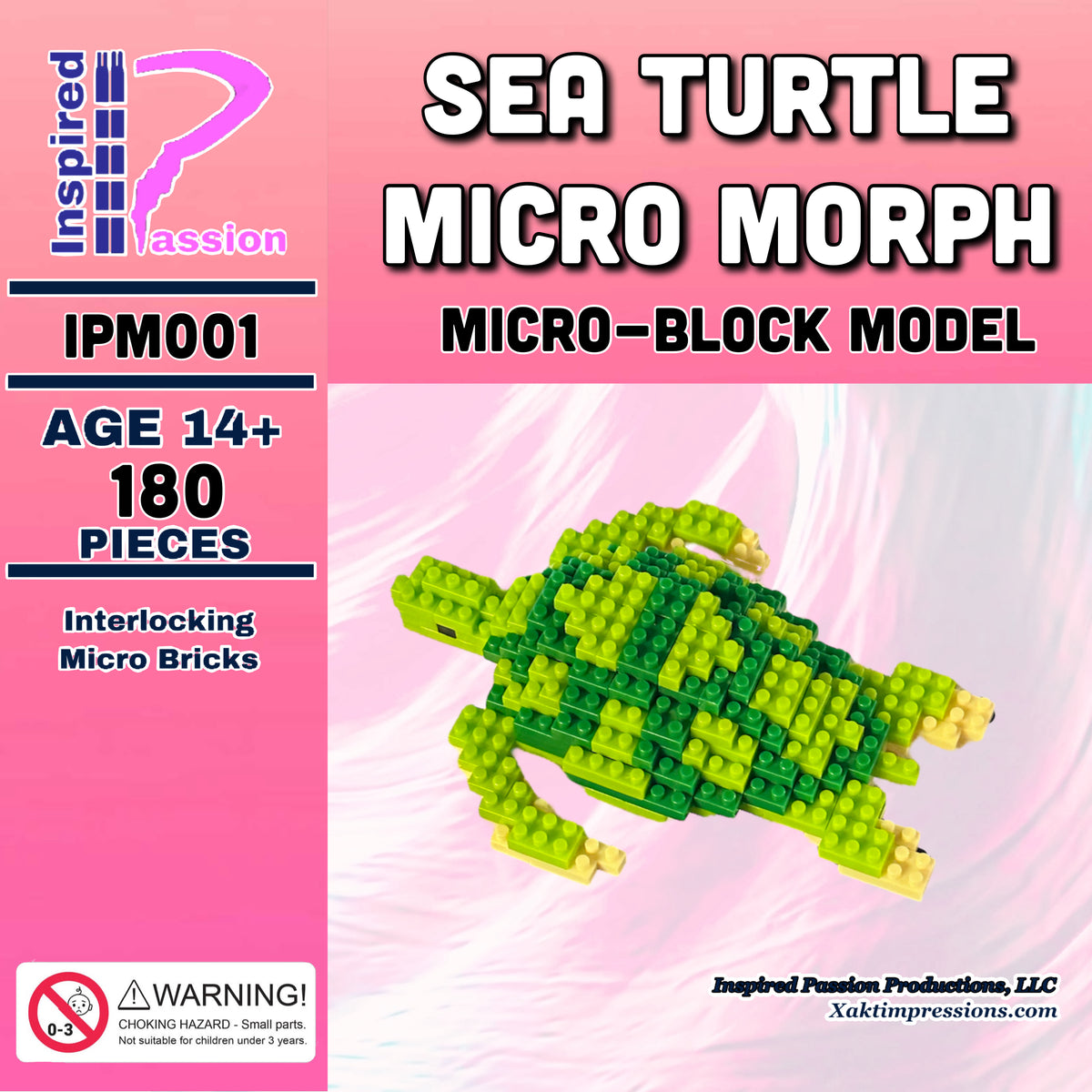 Sea Turtle Micro Morph Micro-Block model – Inspired Passion Productions