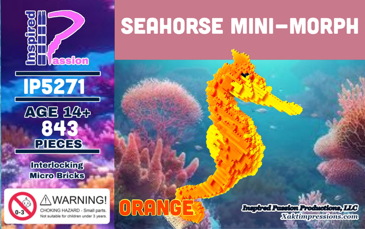 Seahorse Mini-Morph Micro-Block Model – Inspired Passion Productions