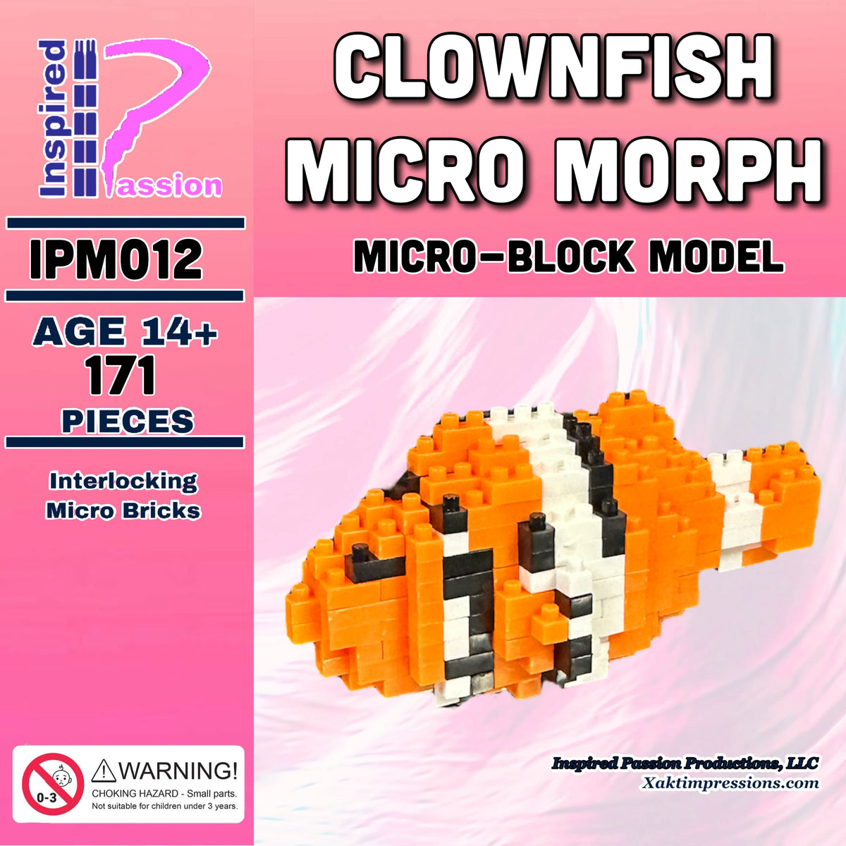 Clownfish Micro Morph Micro-Block model – Inspired Passion Productions