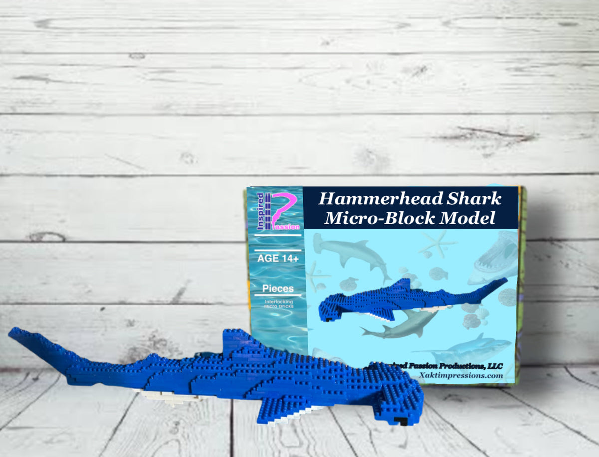 Hammerhead Shark Micro-Block Model – Inspired Passion Productions